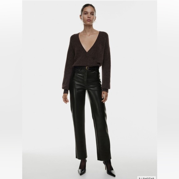 Wilfred | Pants & Jumpsuits | Aritzia Wilfred Melina High Rise Vegan Leather Pants | Poshmark